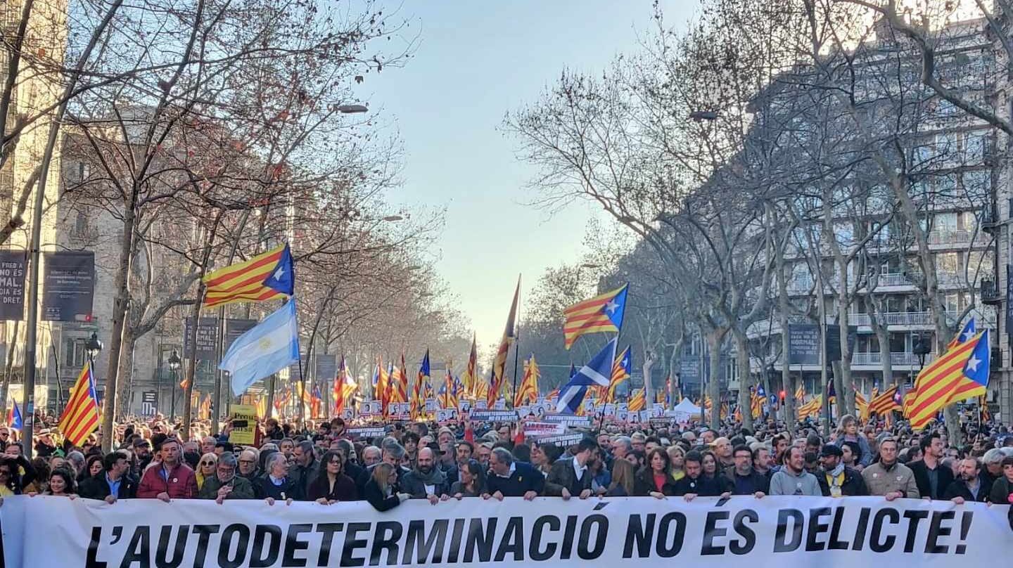 Horario y recorrido de la manifestación independentista en Madrid