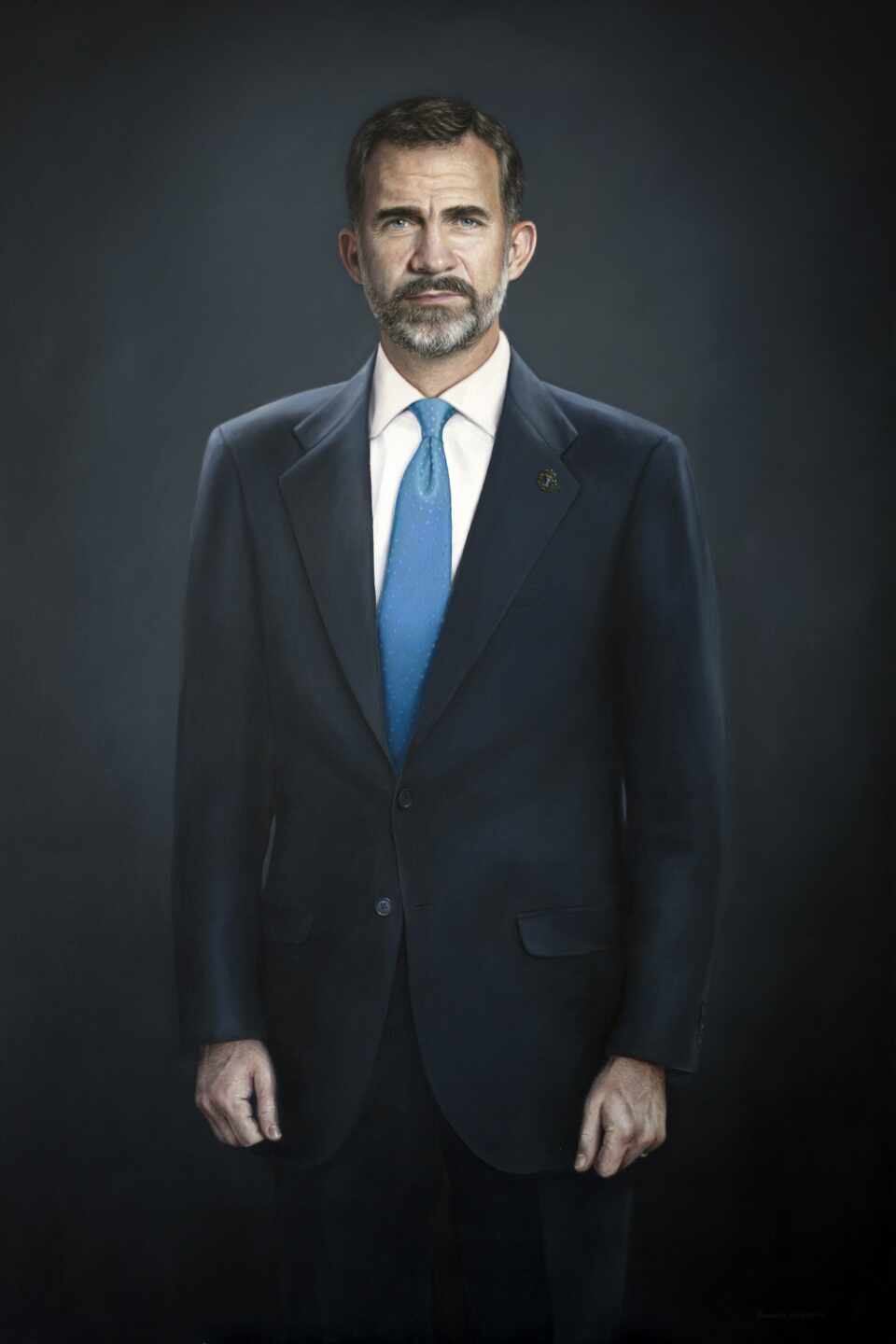 Retrato hiperrealista del rey Felipe VI