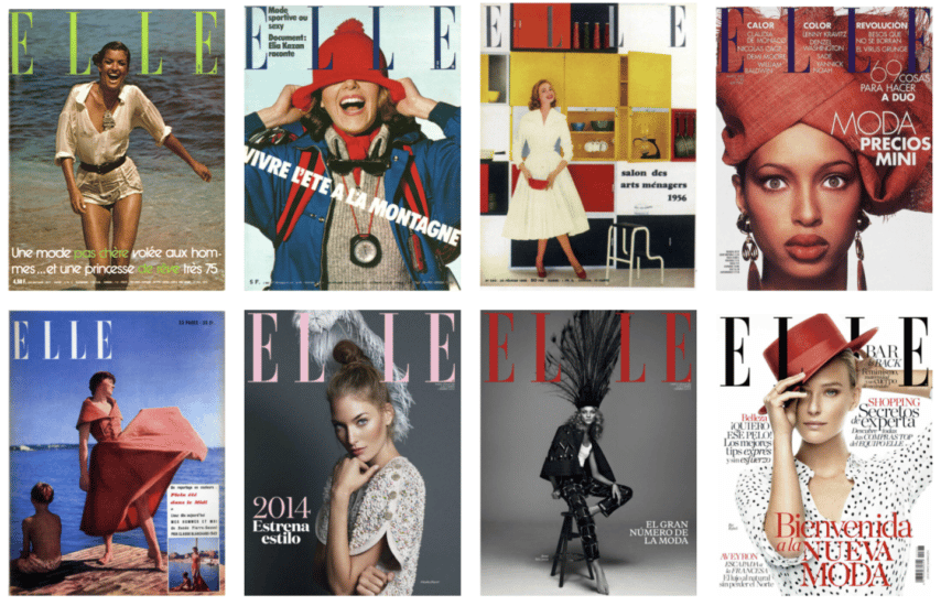 La revista ‘ELLE’ recorre sus 75 años de historia con las portadas más ...