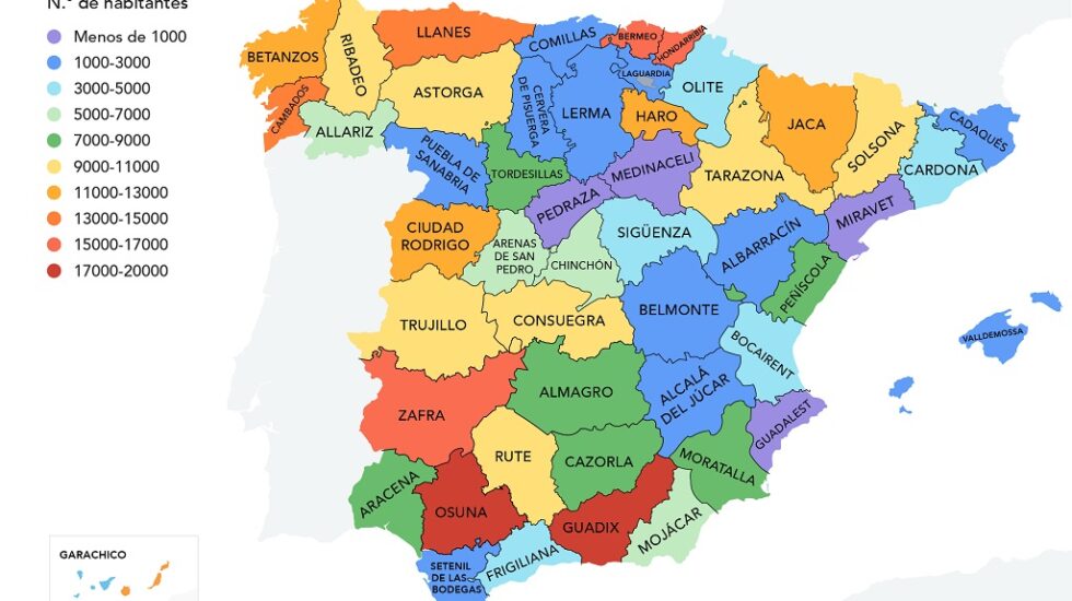 El pueblo más popular de cada provincia de España