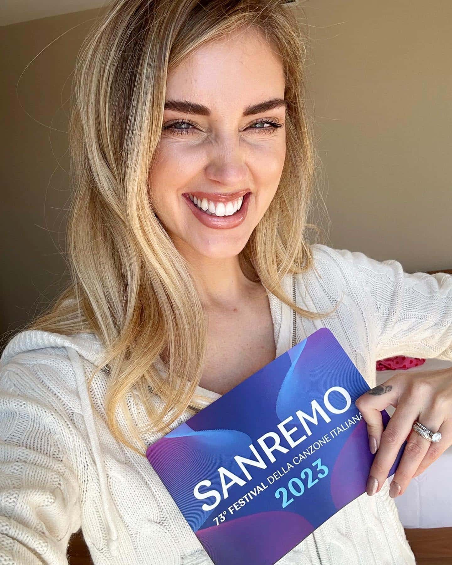 Chiara Ferragni presenta Sanremo tras el cáncer de Fedez