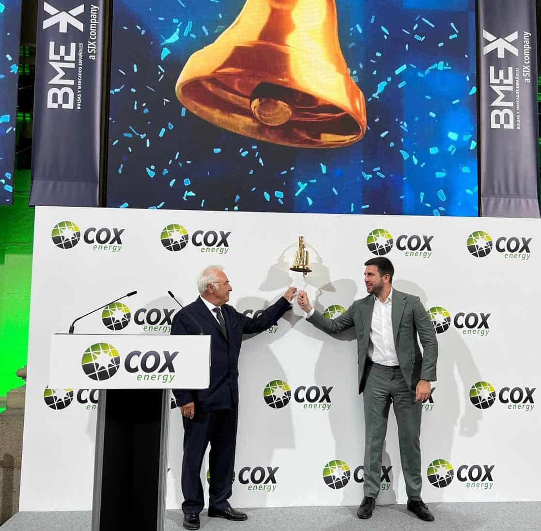 Cox Energy debuta en Bolsa con una subida del 18,4%