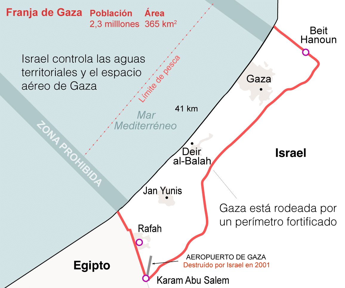 Más de 66.000 palestinos muertos: la guerra de Gaza en mapas y cifras