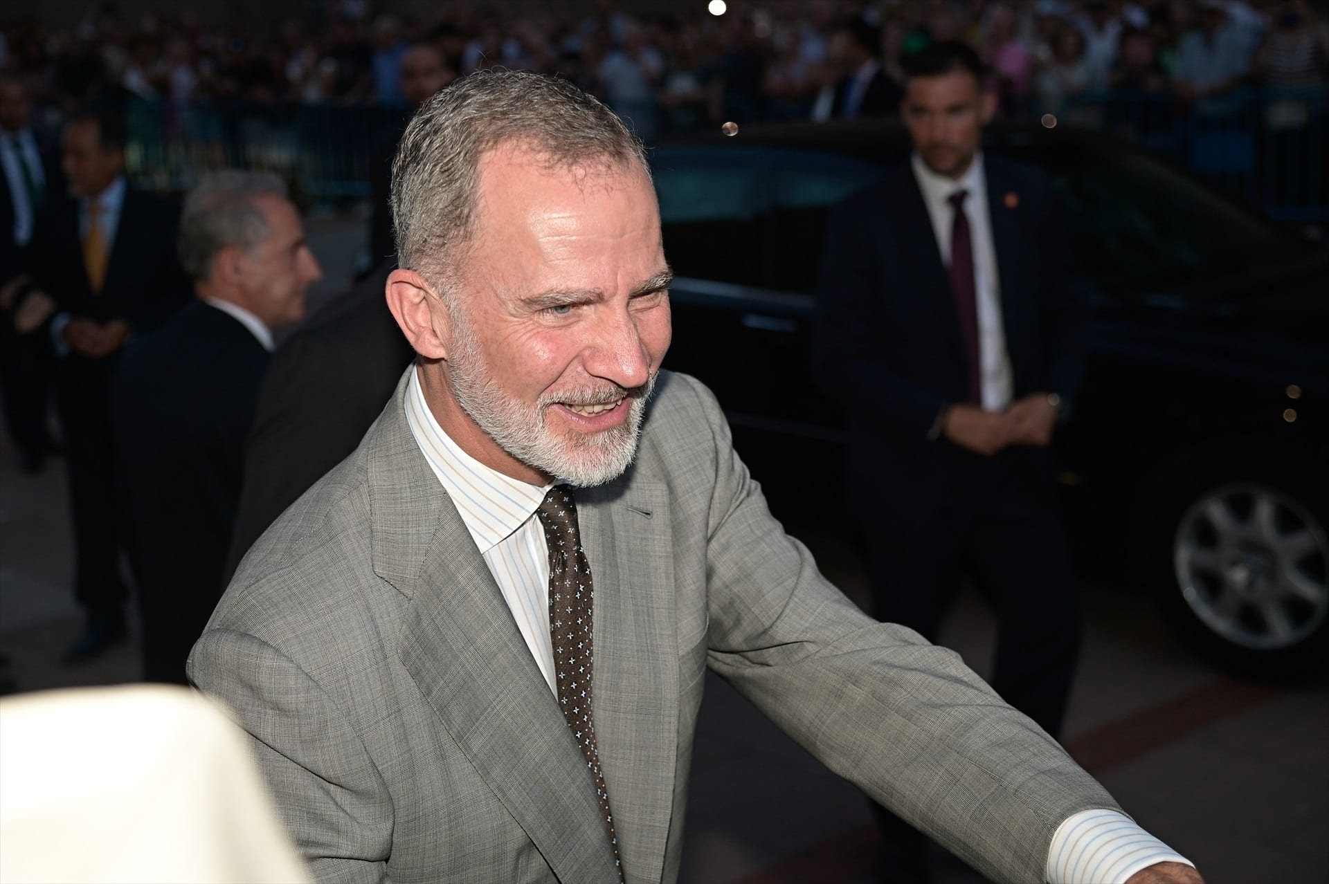 Francisco Rivera y Felipe VI, juntos en el 40 aniversario de Paquirri