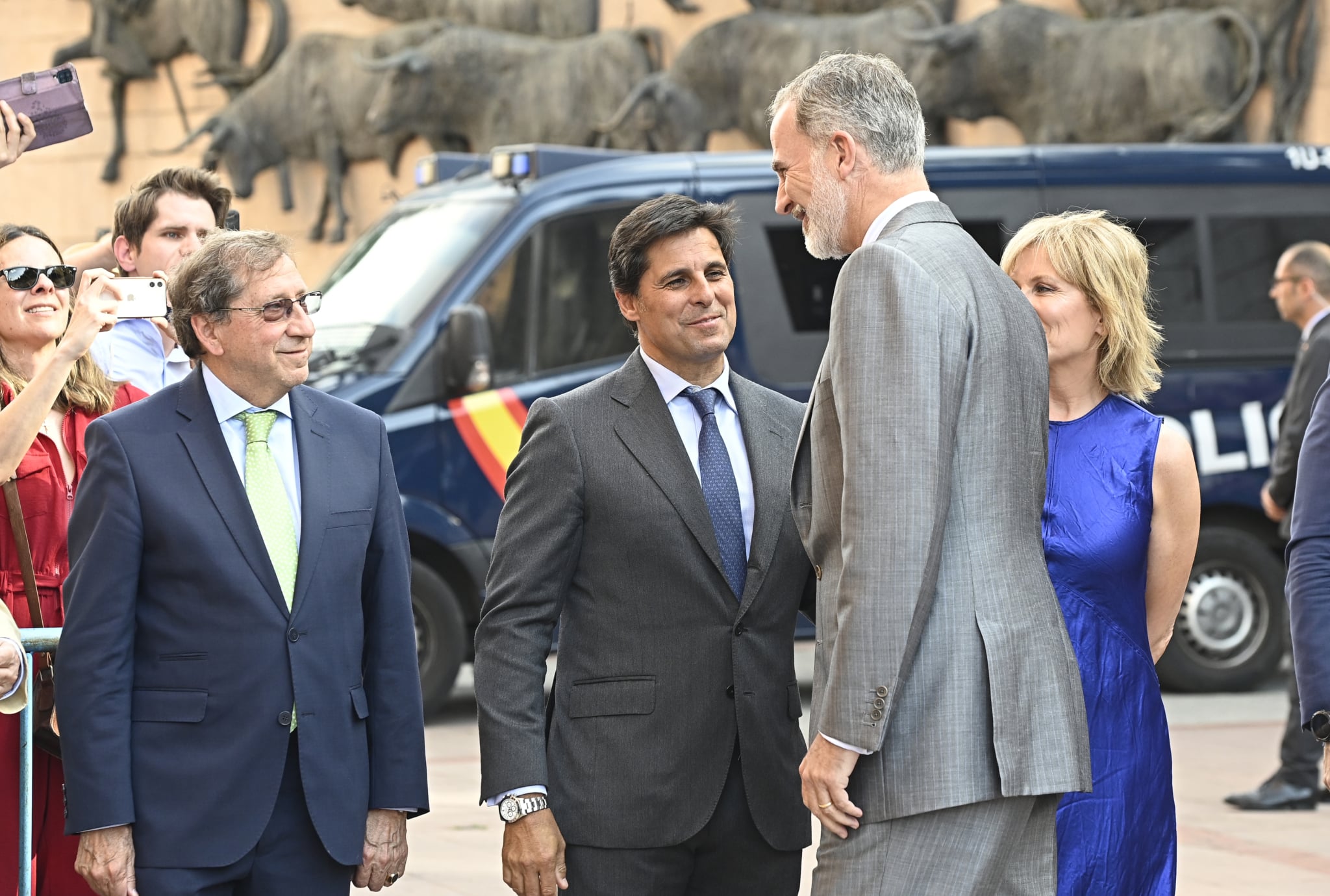 Francisco Rivera y Felipe VI, juntos en el 40 aniversario de Paquirri