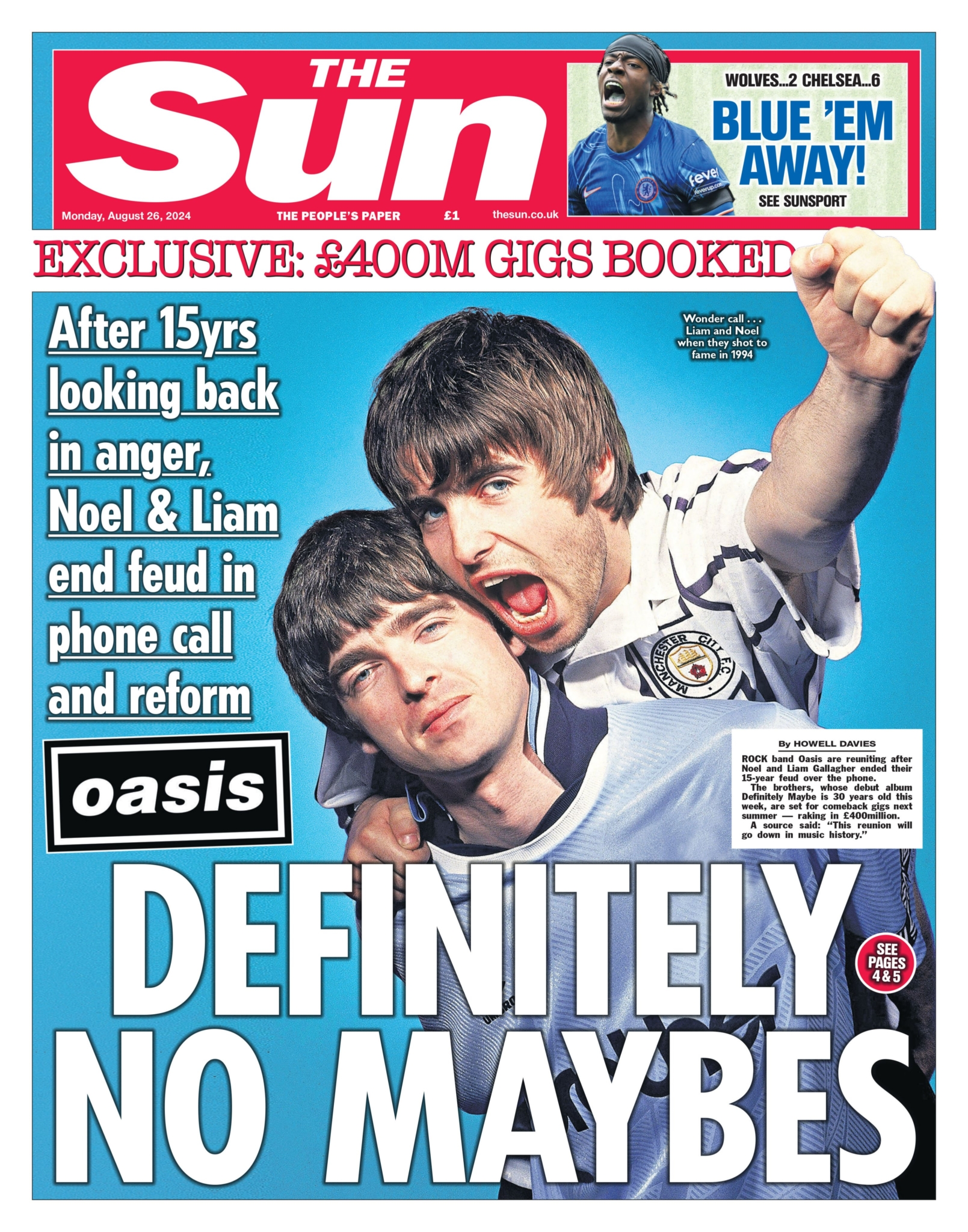 Vuelve Oasis: el retorno de dos caínes condenados a entenderse