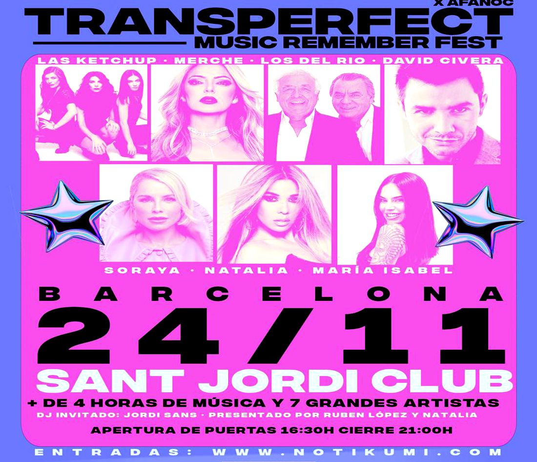 Barcelona acogerá el TransPerfect Music Remember Fest, un evento ...